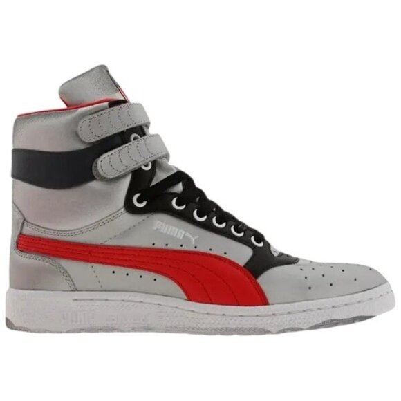 Puma | Shoes | Puma Size 9 Silver Red Black Sky 2 High Games Hi Top ...